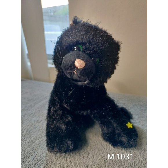 GANZ | Toys | Ganz Webkinz Plush Black Cat Big Green Eyes Stuffed ...